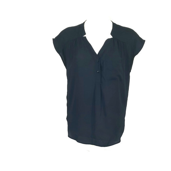 Soho | Tops | Soho Jeans Navy Blue Hilow Hem Blouse Size Med | Poshmark